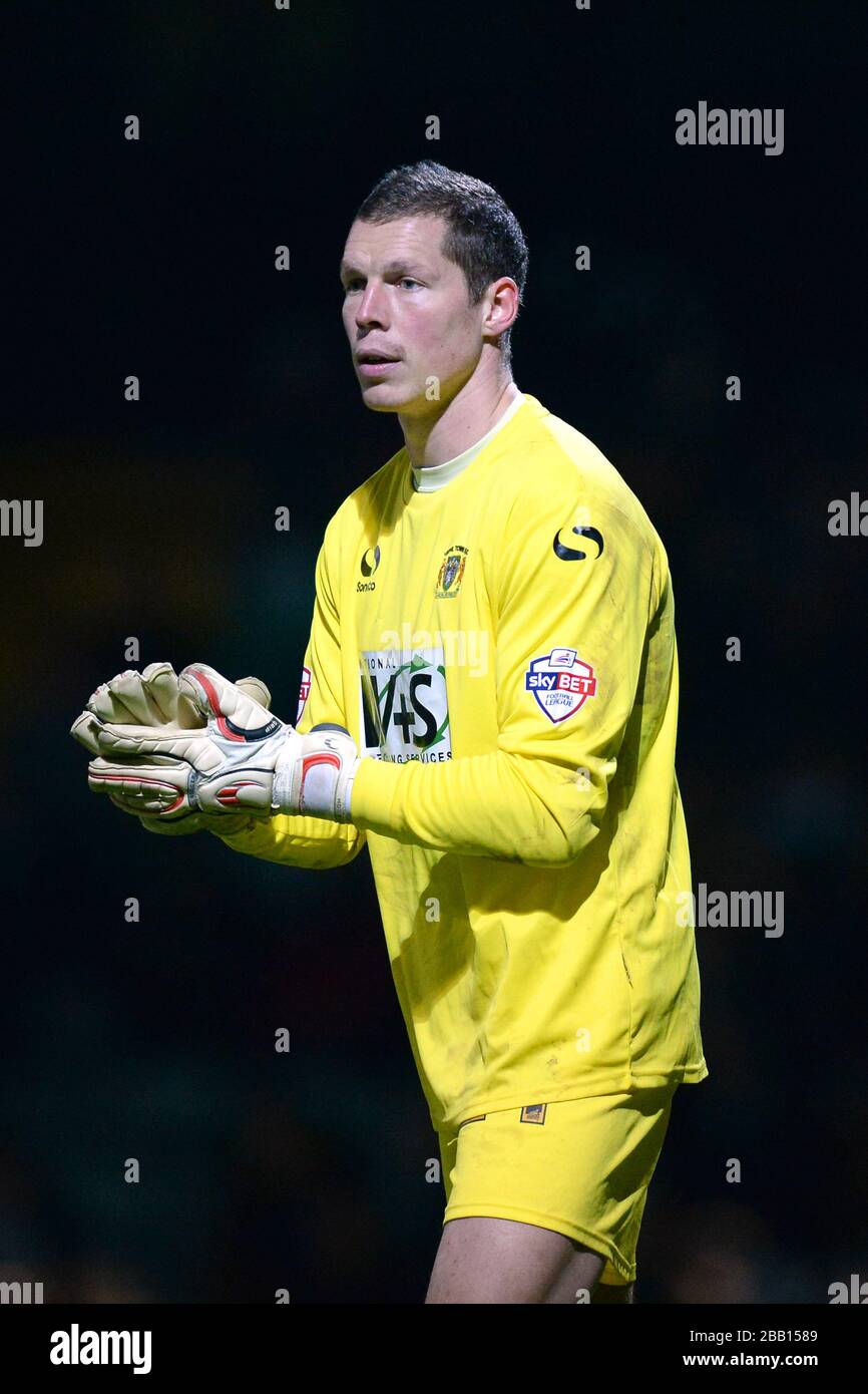 Goalkeeper Chris Dunn , Yeovil Town Stock Photo - Alamy