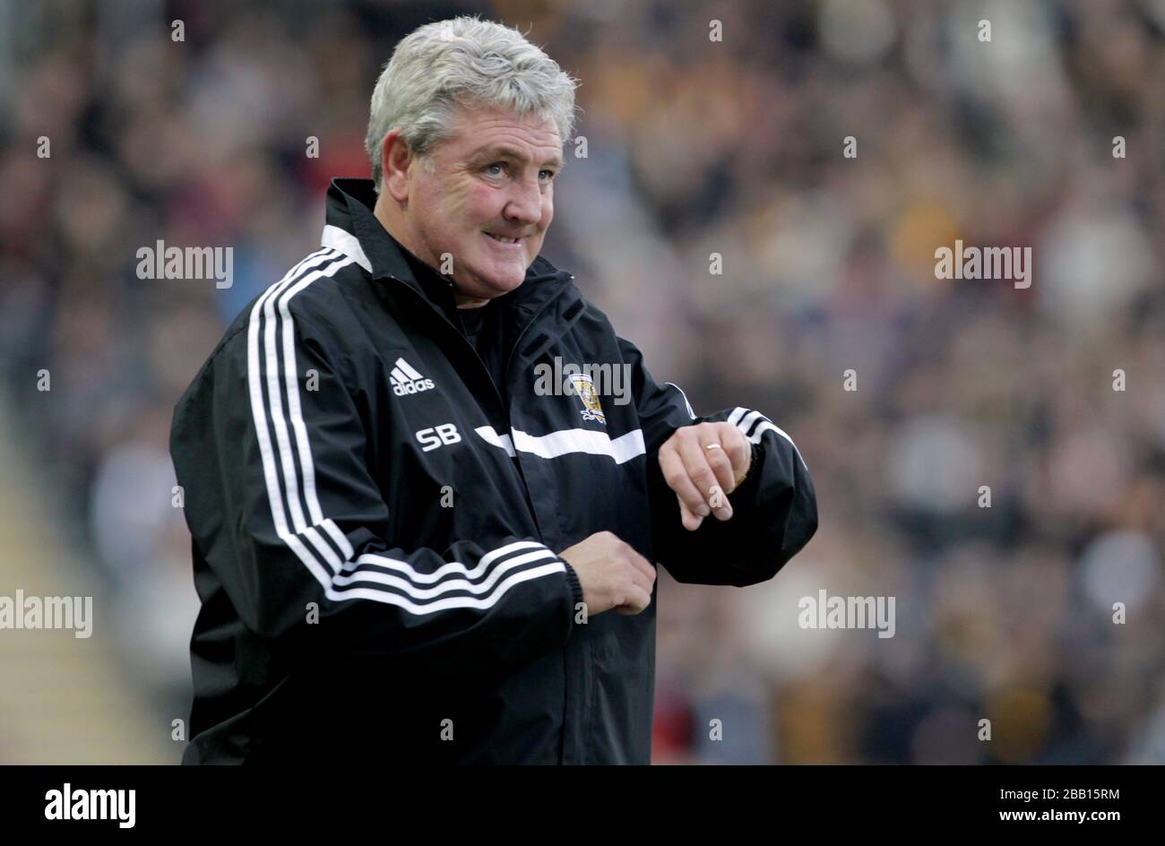 Steve Bruce, Hull City manager Stock Photo - Alamy