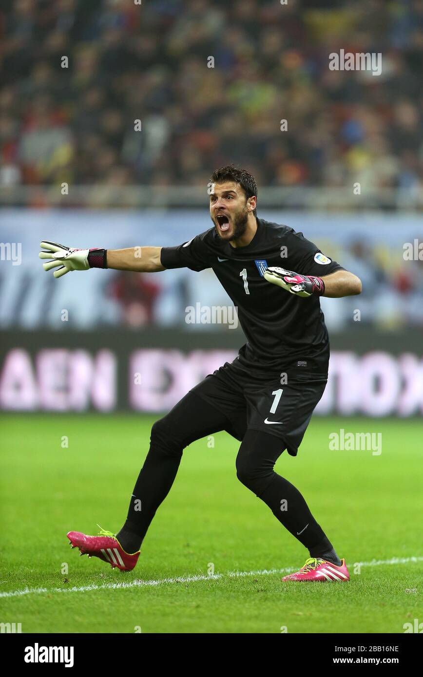 Greece goalkeeper Orestis Karnezis Stock Photo - Alamy