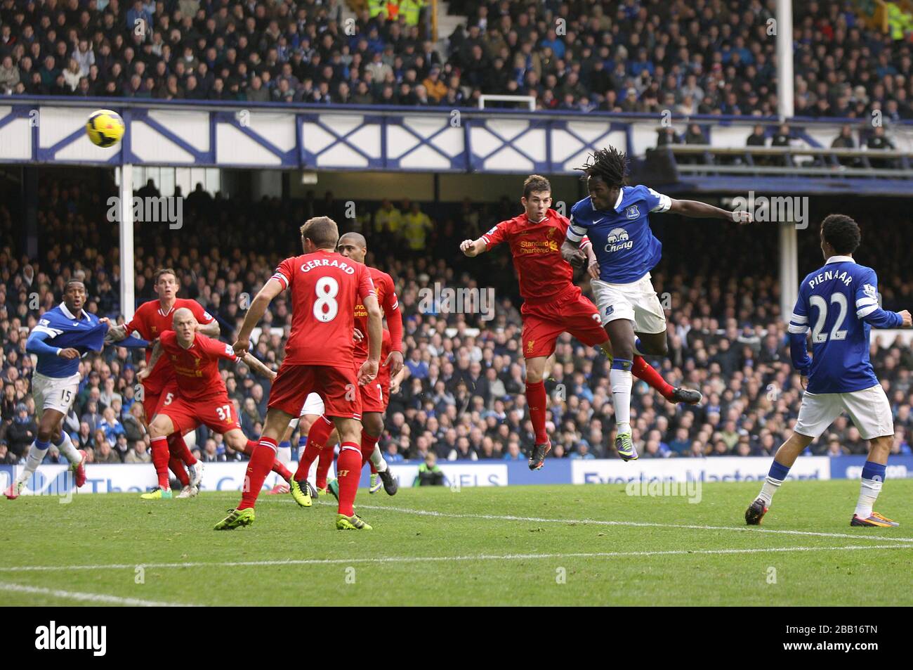 Full length header ball goal hi-res stock photography and images - Alamy