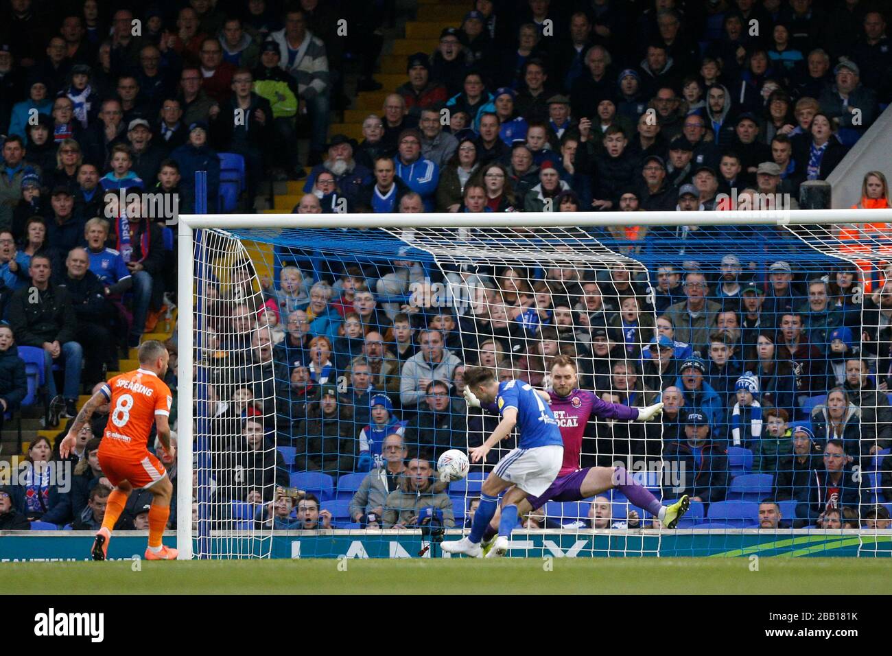 Ipswich Town's Gwion Edwards scores his sides first goal Stock Photo ...
