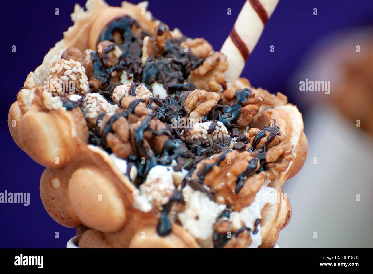 Chinese egg waffle hi-res stock photography and images - Alamy