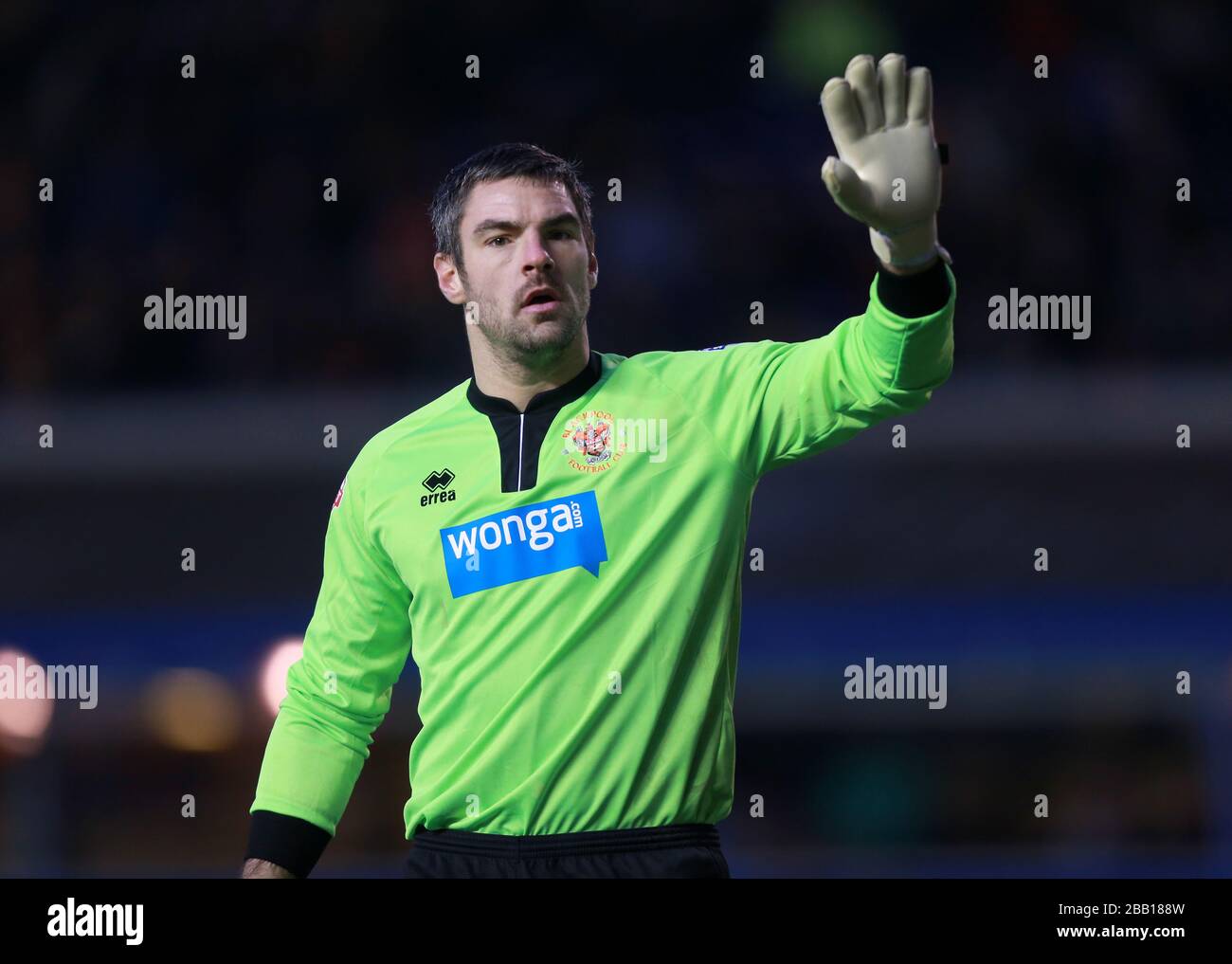 Blackpool's goalkeeper Matthew Gilks Stock Photo - Alamy