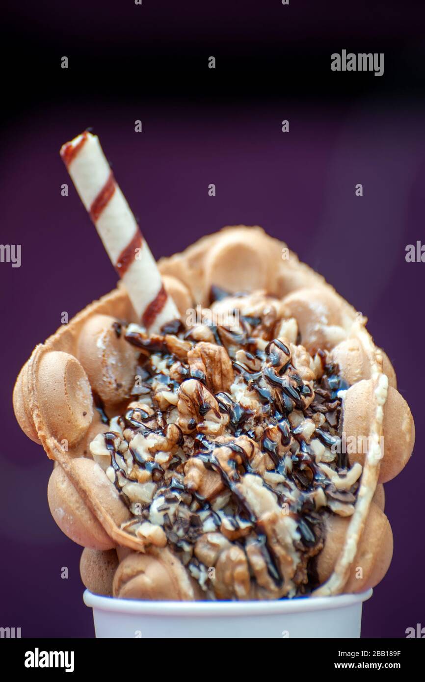 Chinese egg waffle hi-res stock photography and images - Alamy