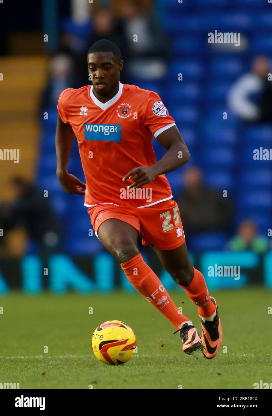 Blackpool's Tyler Blackett Stock Photo - Alamy