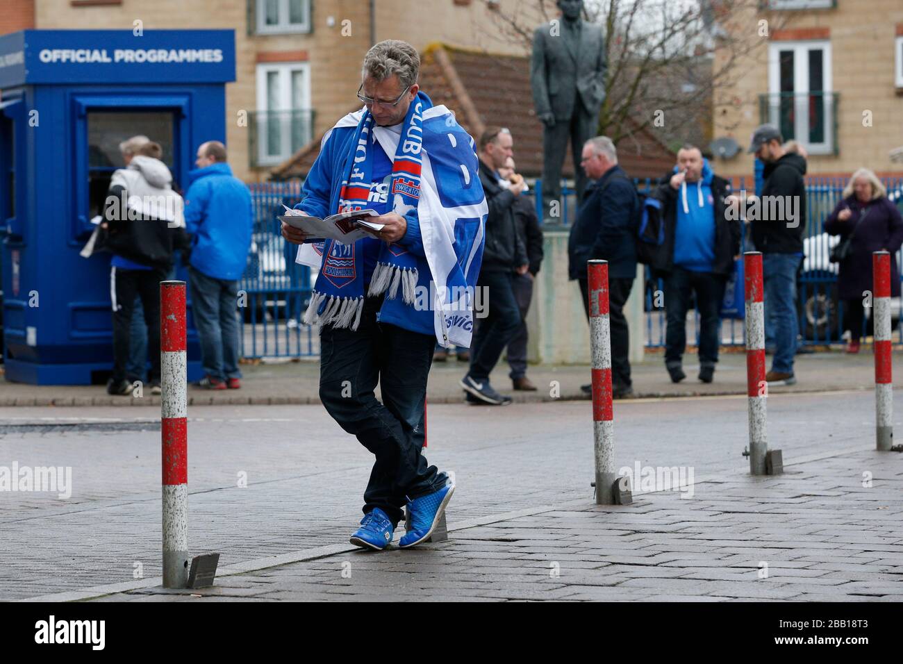 Ipswich Town fans ahead of the match Stock Photo - Alamy