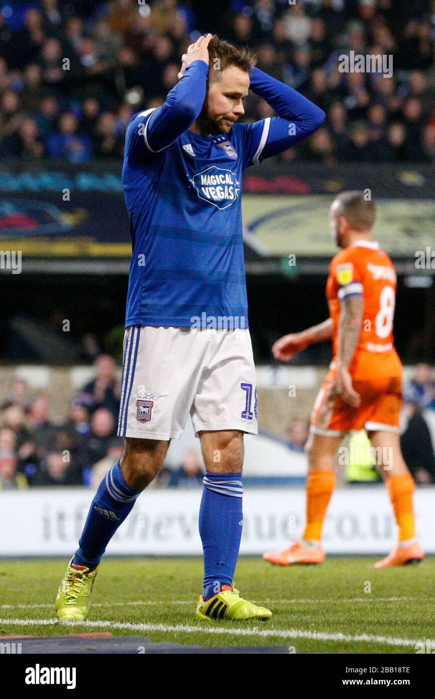 Ipswich Town's Alan Judge rues a missed chance Stock Photo - Alamy