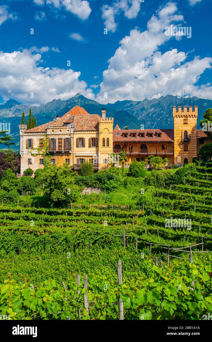 Italy - South Tyrolo - Merano - Maia Alta - Rametz Castle Stock Photo ...