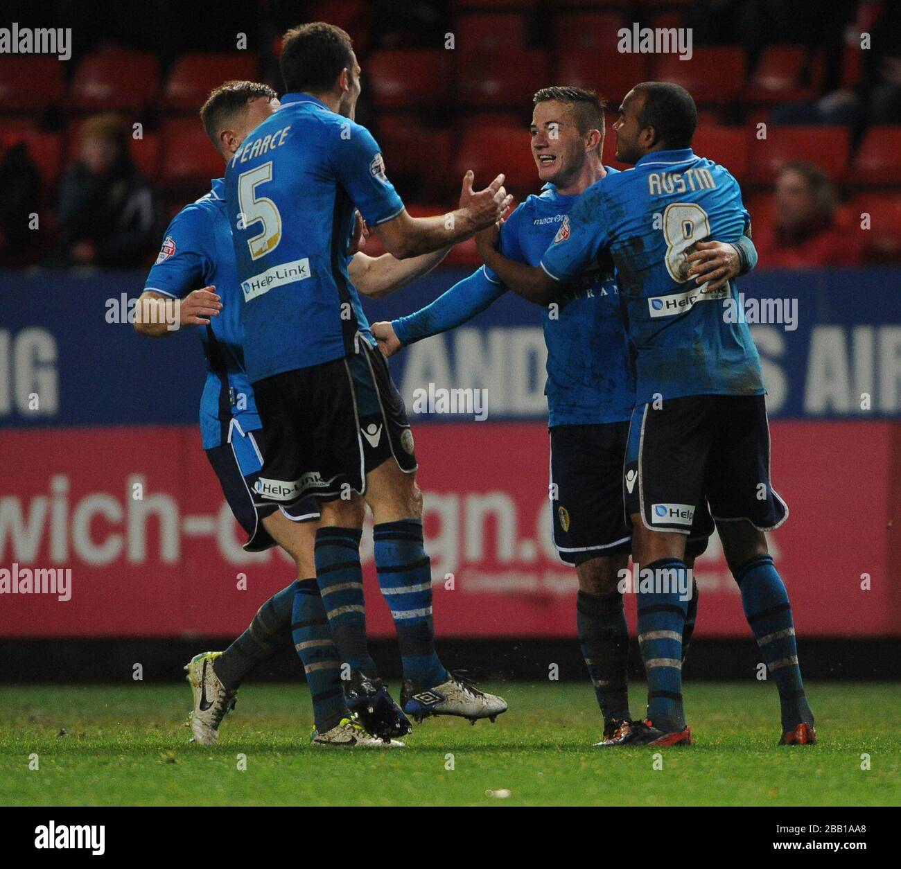 Leeds United's Ross McCormack (2nd right) celebrates scoring their ...