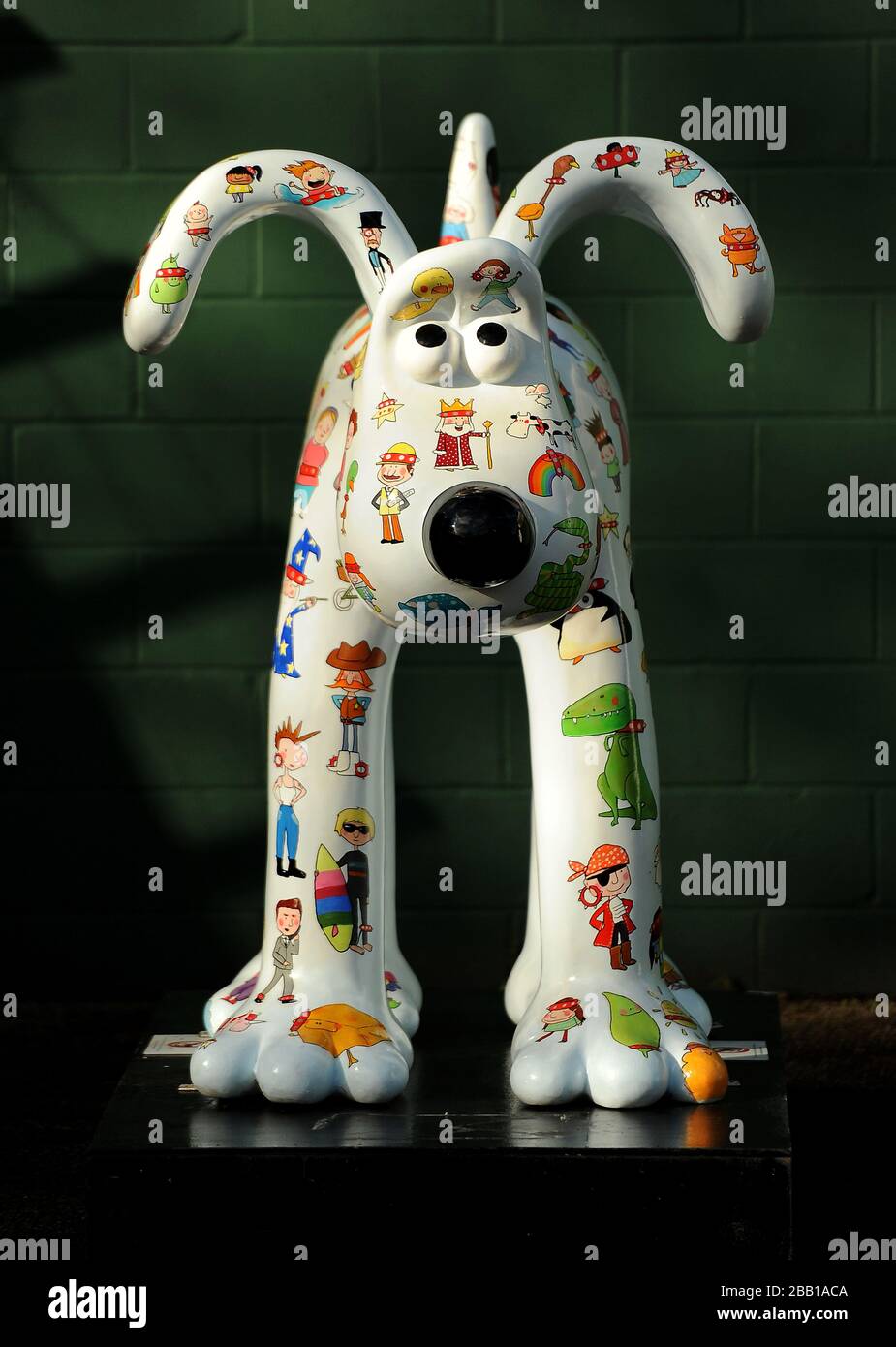 A Gromit Statue outside of Huish Park, home to Yeovil Town Stock Photo ...