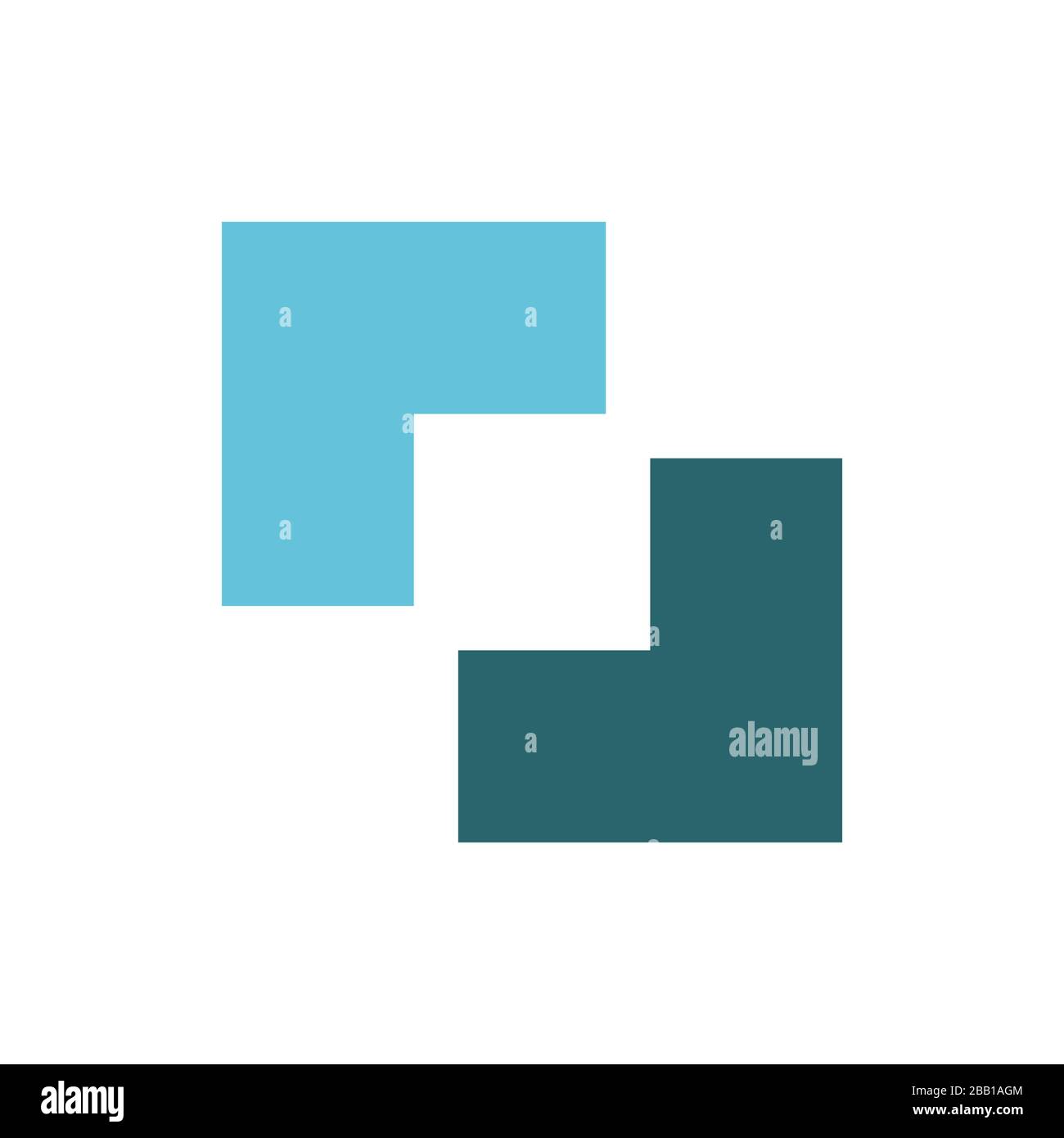 Blue Colored Icon of Crop On White Color Background. Eps-10 Stock ...