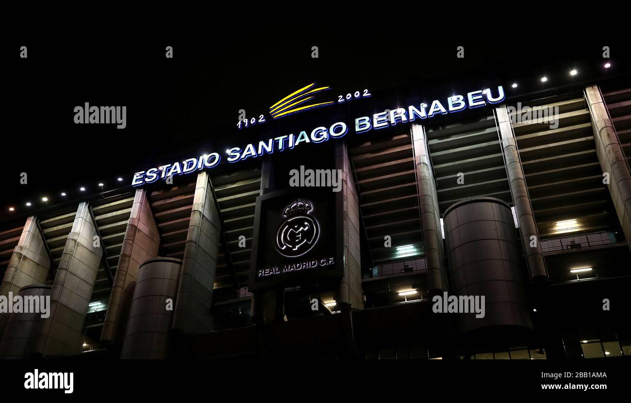 Stadium santiago bernabeu general view hi-res stock photography and ...