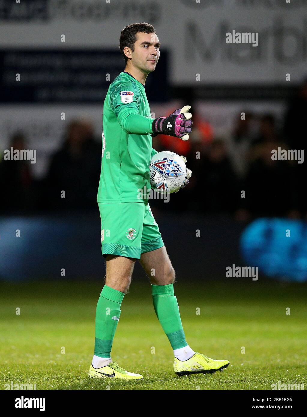 Luton Town goalkeeper James Shea Stock Photo - Alamy
