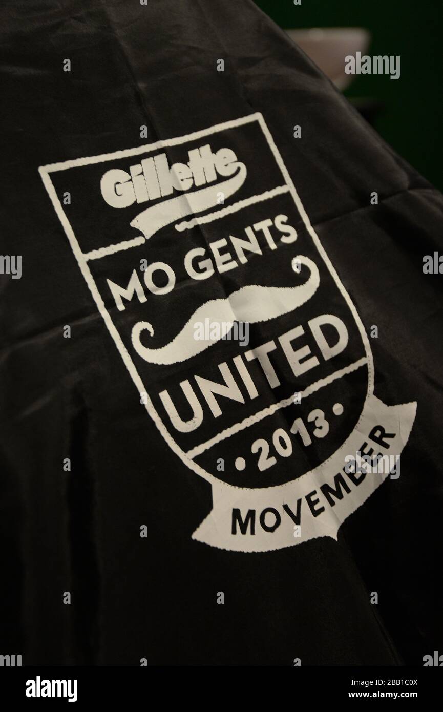 Gillette Male Grooming 'Mo Gents United 2013 - Movember' branding Stock ...