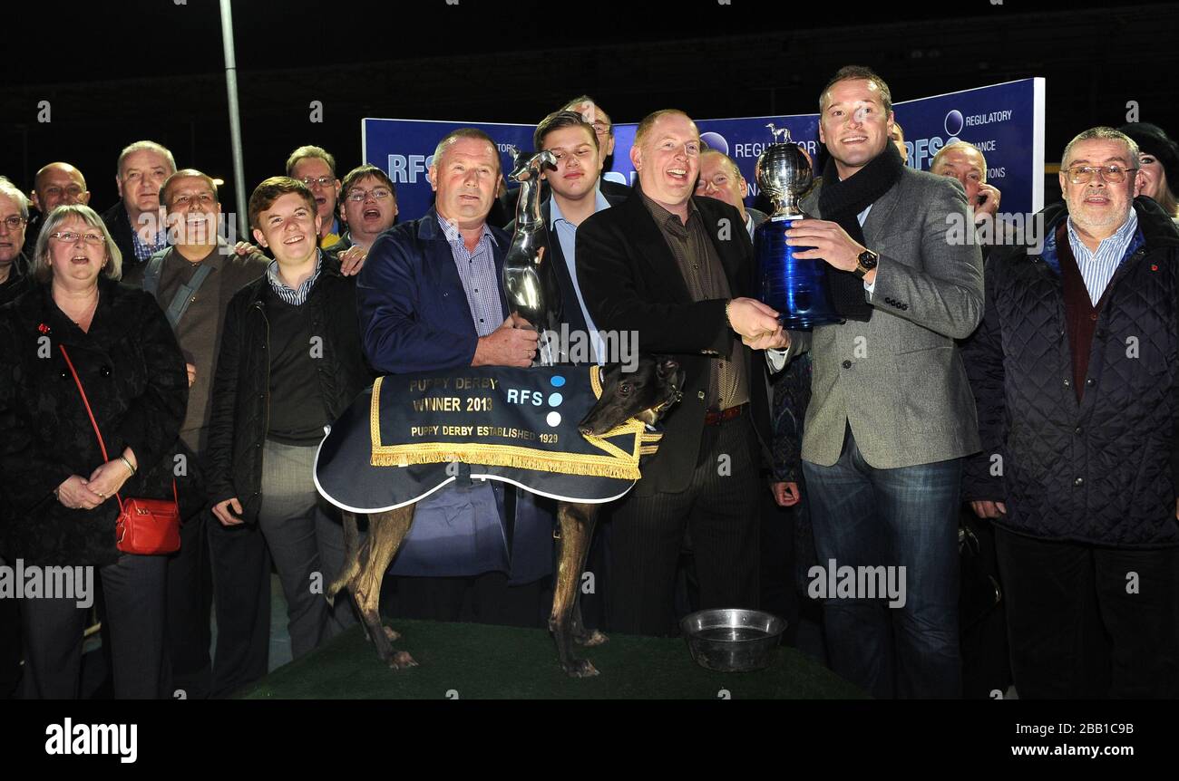 Winning connections of Bubbly Beauty, winner of The RFS Puppy Derby ...