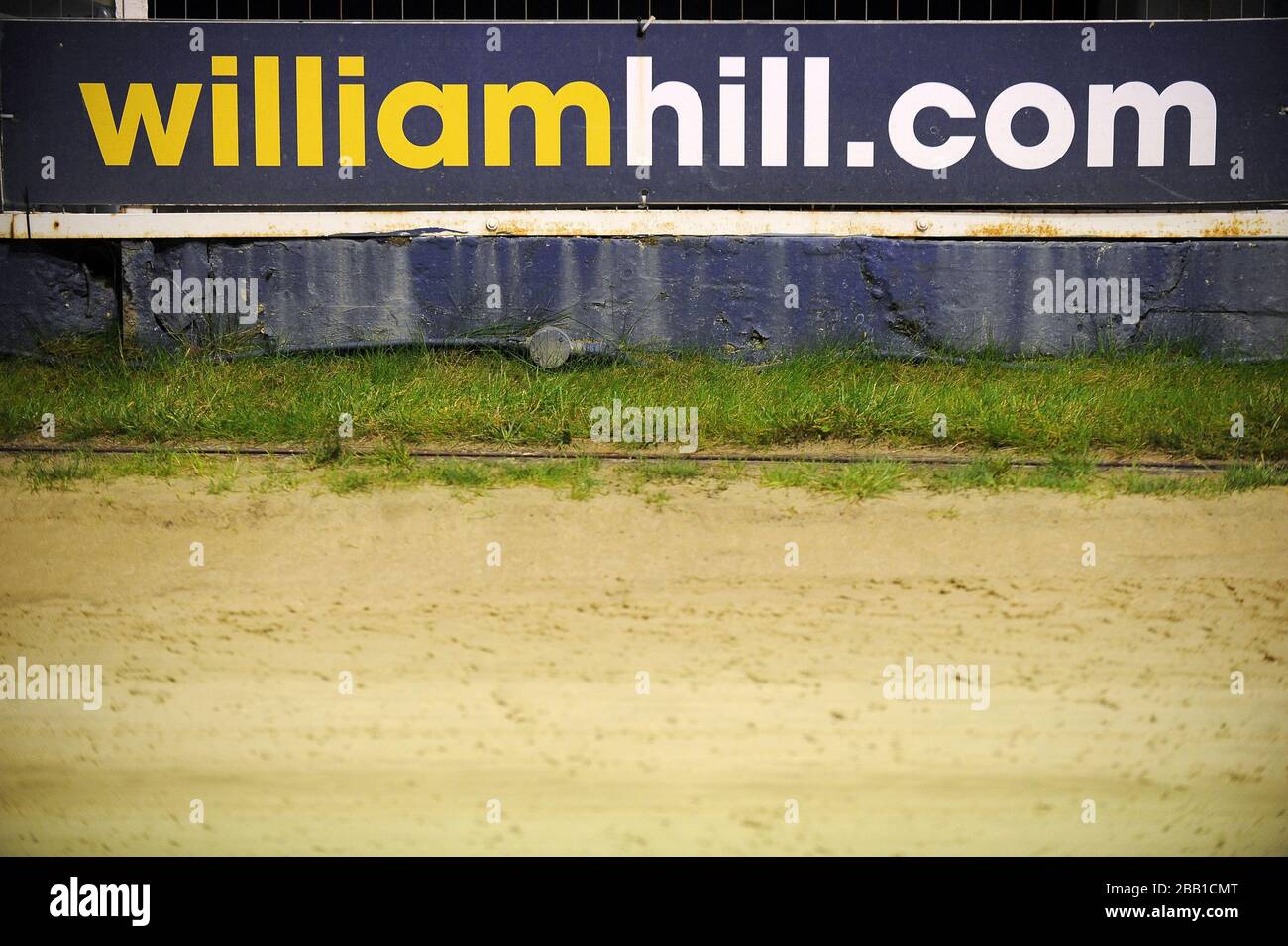 William Hill signage seen during the William Hill St Leger meeting ...