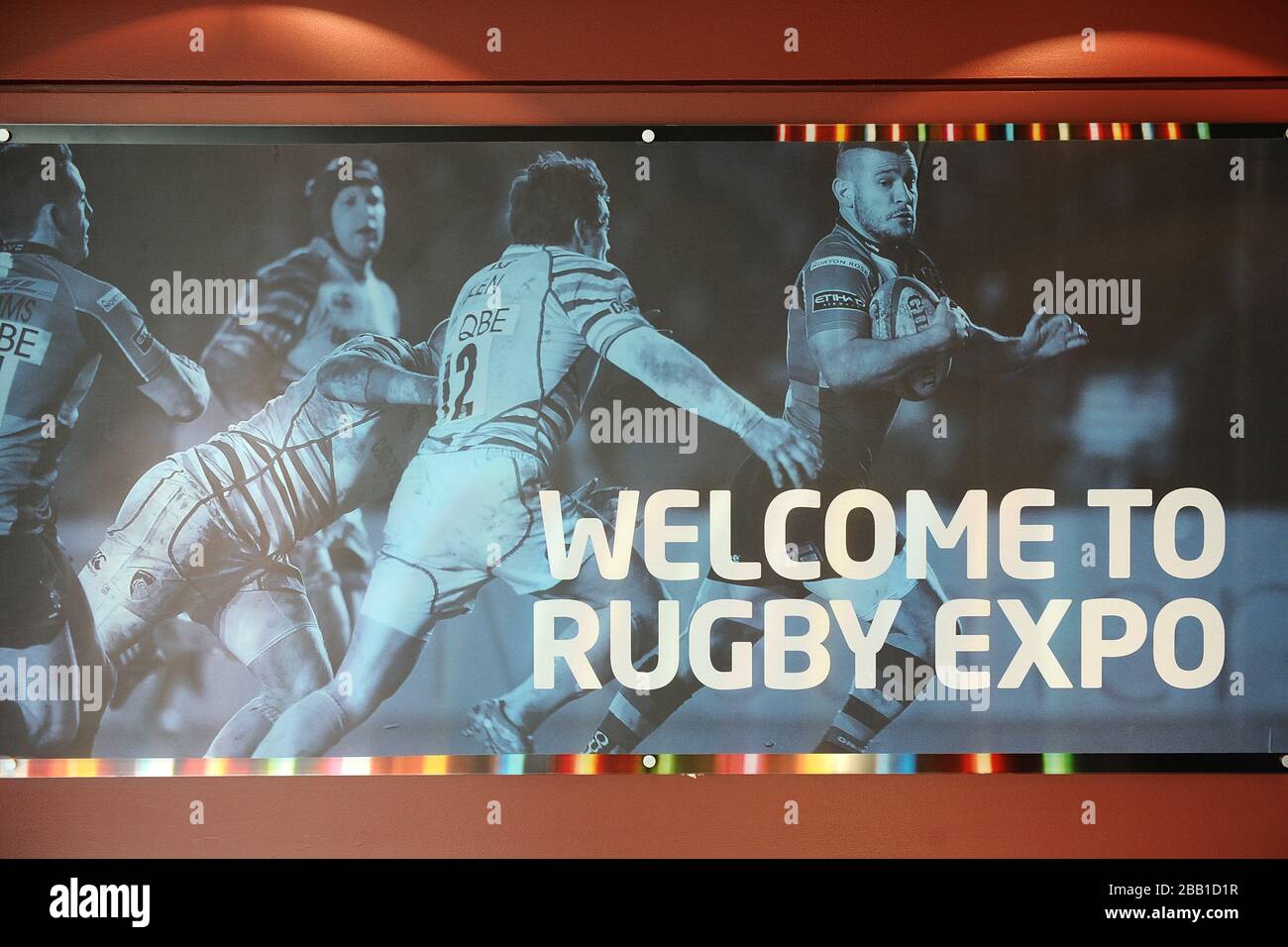 Branding at Rugby Expo 2013 in Twickenham Stock Photo - Alamy