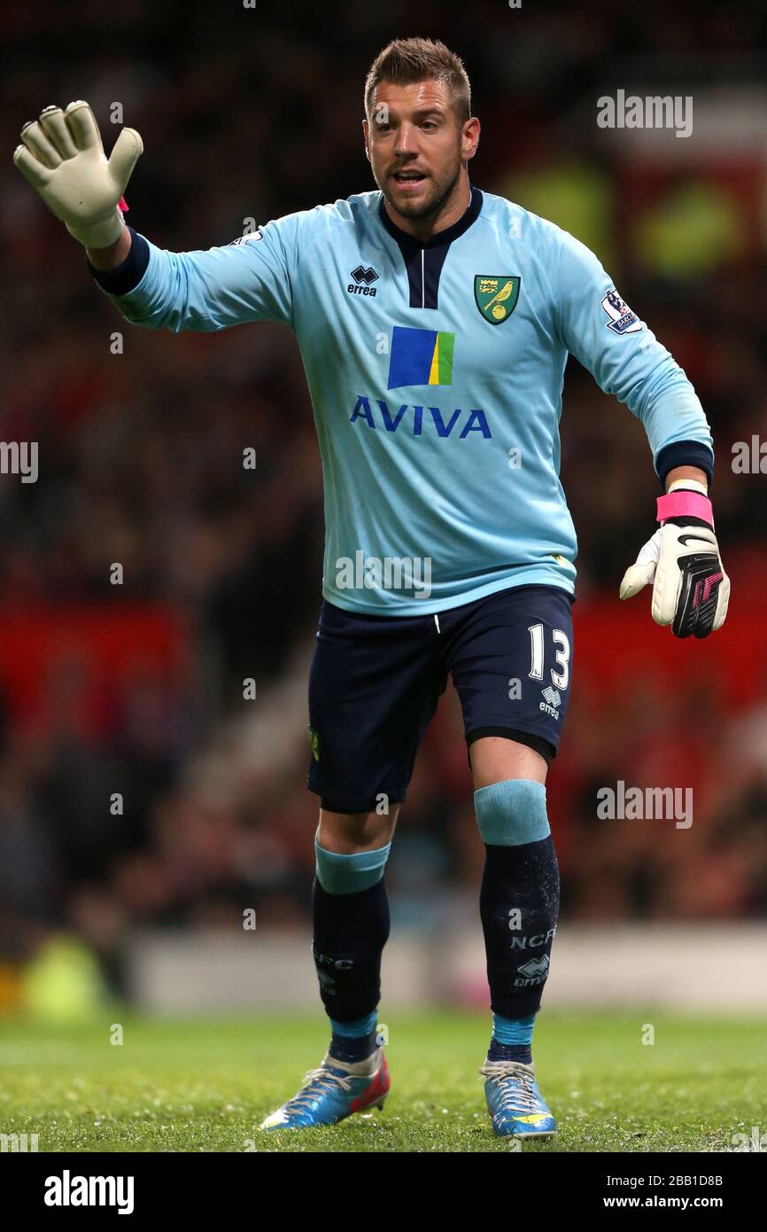 Mark Bunn, Norwich City goalkeeper Stock Photo - Alamy