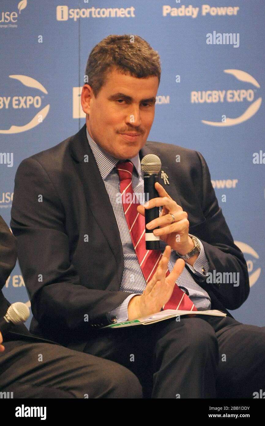 Dan Jones, Deloitte during a plenary session at Rugby Expo 2013 at ...