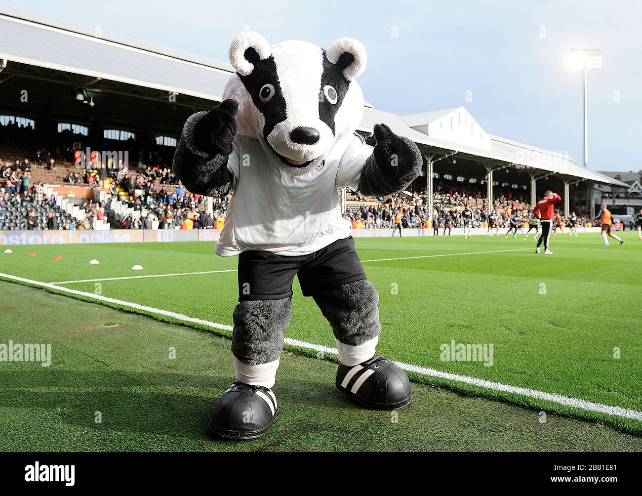 Mascot Billy the Badger, Fulham Stock Photo - Alamy