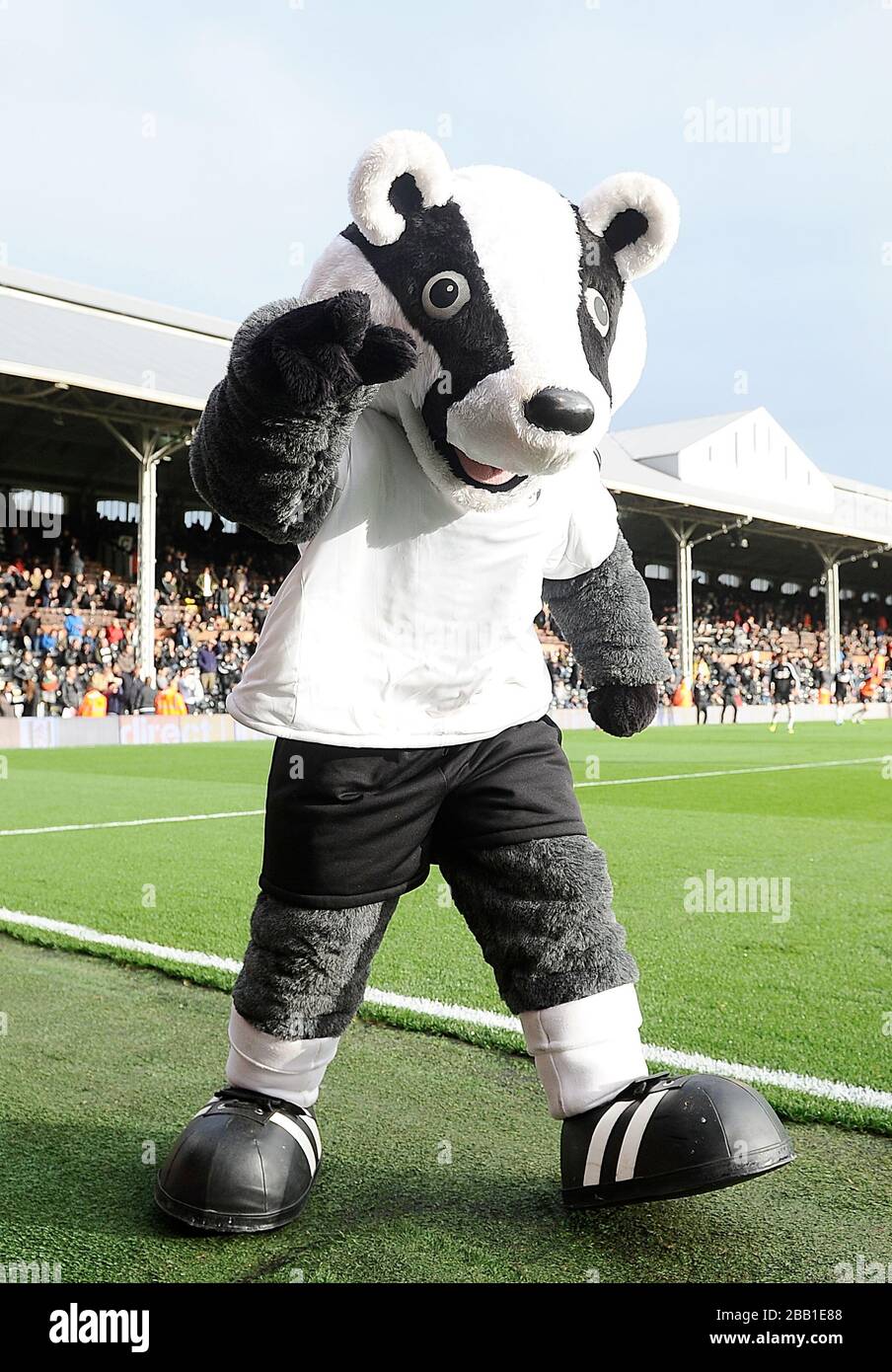 Mascot Billy the Badger, Fulham Stock Photo - Alamy