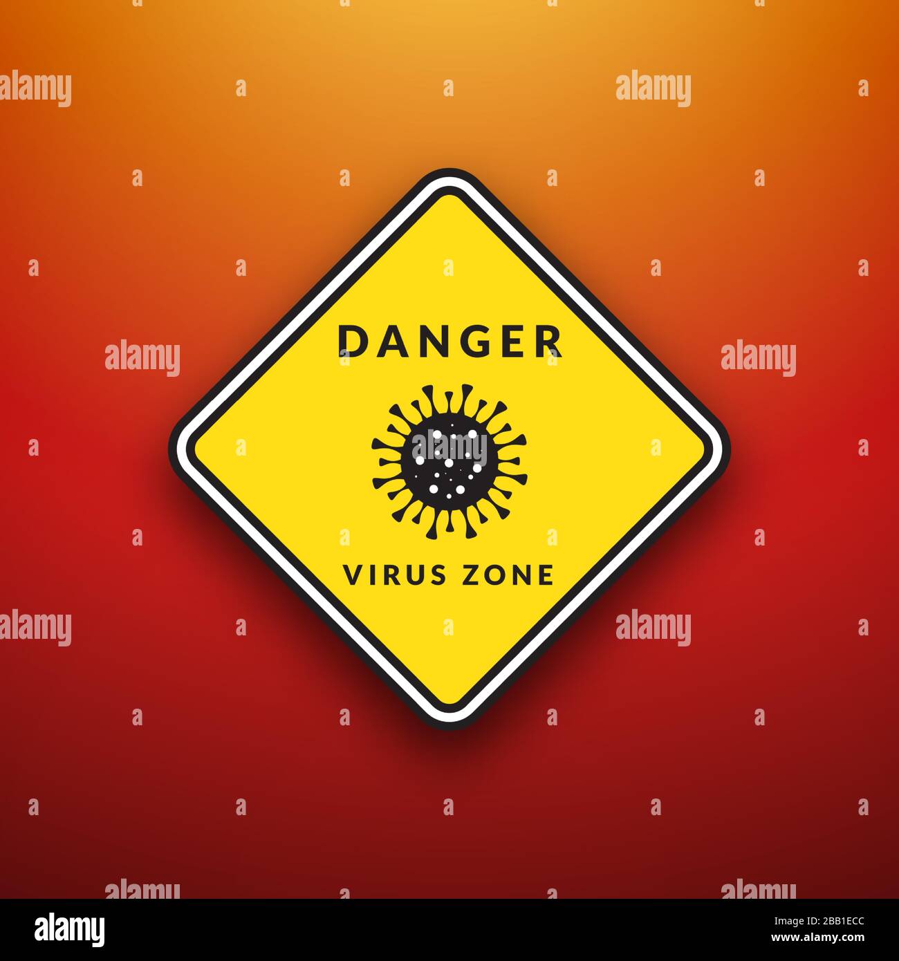 Warning danger of spreading the virus outbreak Stock Vector Image & Art ...