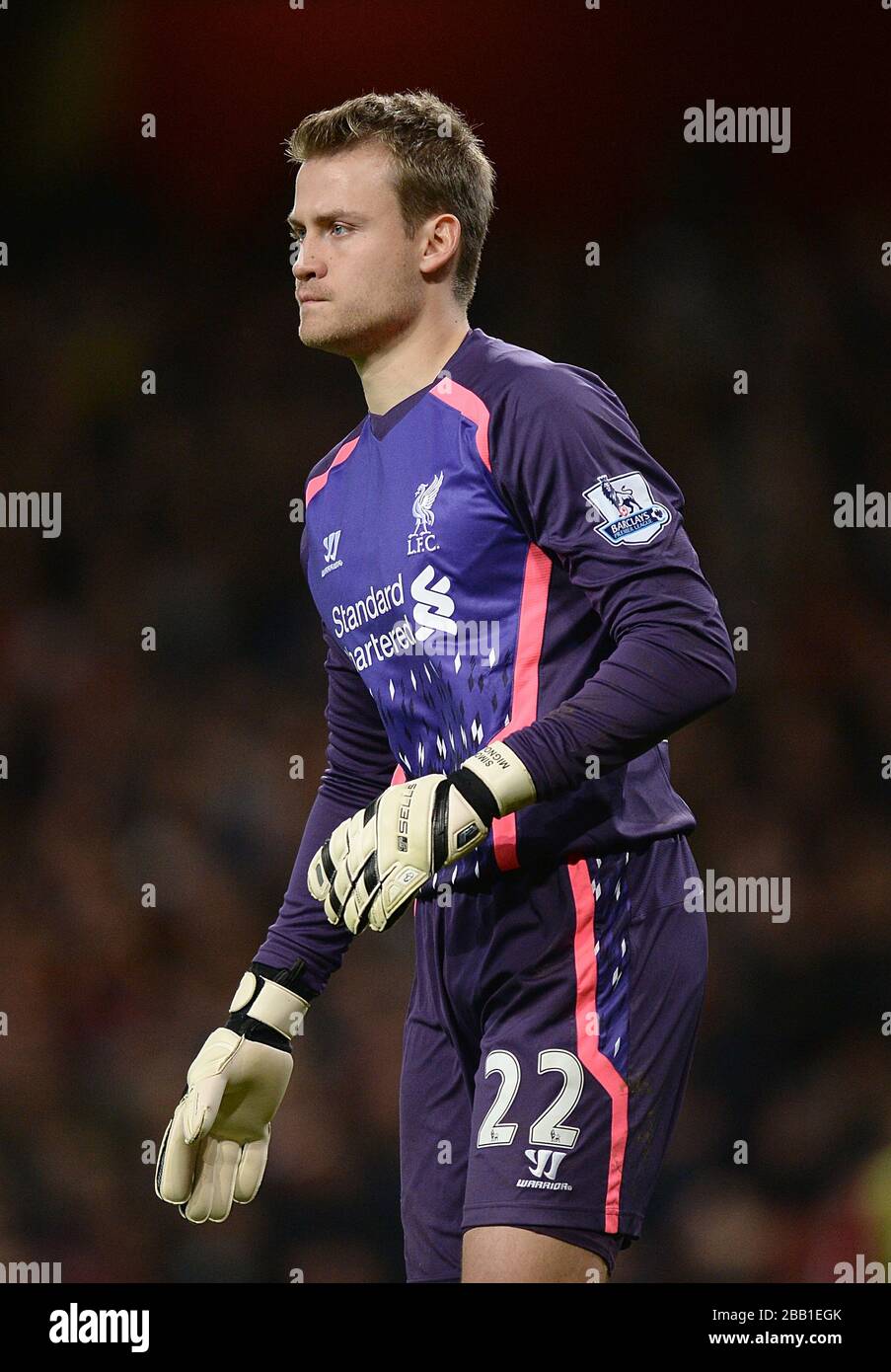 Goalkeeper Simon Mignolet, Liverpool Stock Photo - Alamy