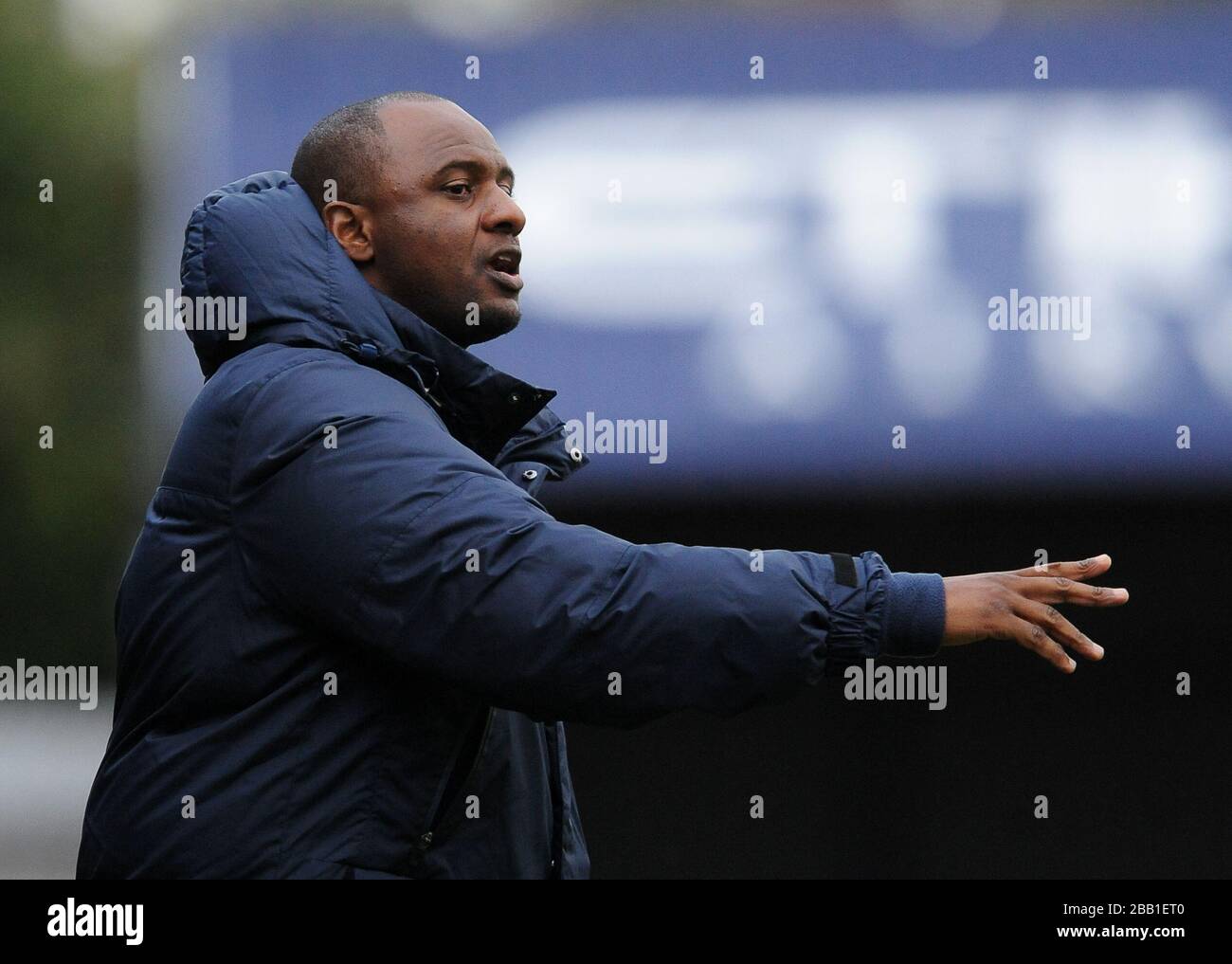 Manchester City's Coach, Patrick Vieira during the game against CSKA ...