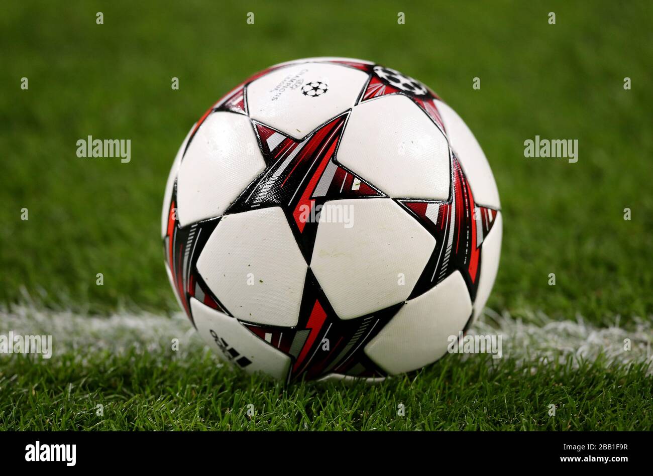 A view of an official UEFA Champions League match ball Stock Photo - Alamy