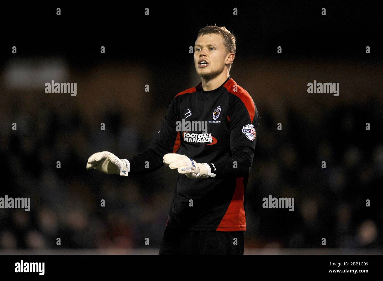 Seb Brown, AFC Wimbledon goalkeeper Stock Photo - Alamy