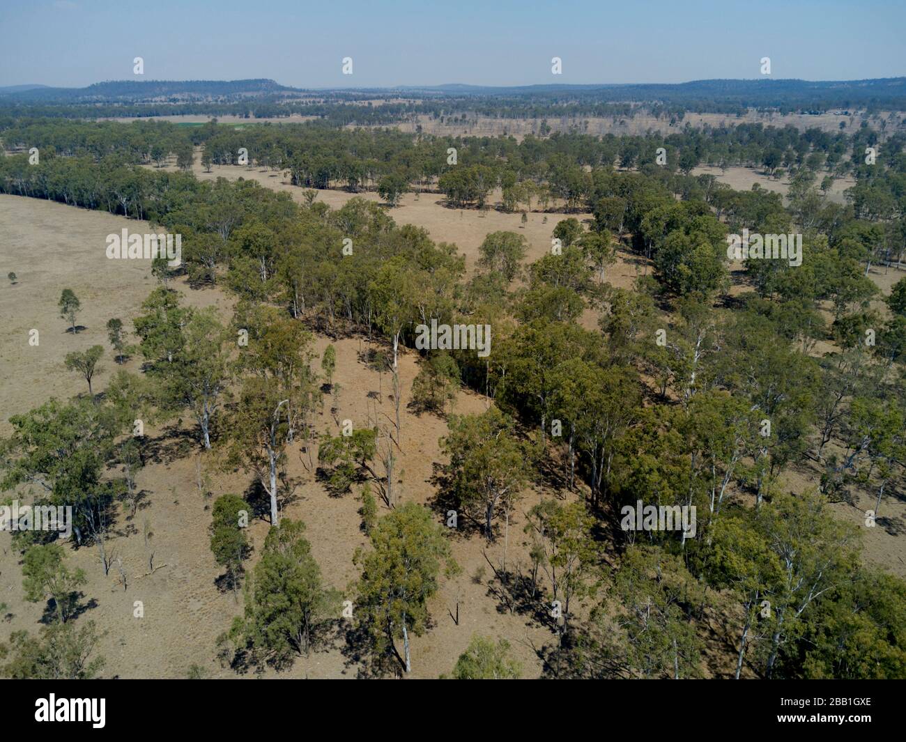Aerial of Three Moon Creek near Mulgildie Queensland Australia Stock ...