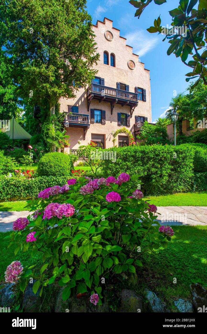 Italy South Tyrol - Merano - Maia Alta - Pienzenau Castle Stock Photo ...