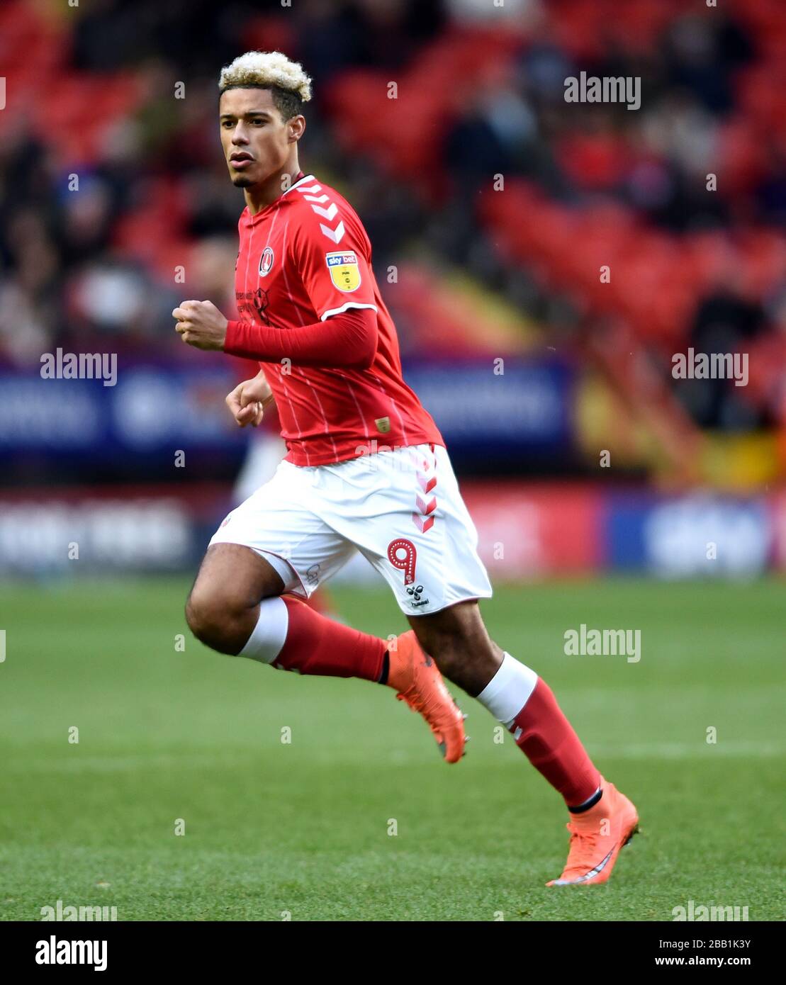 Charlton Athletic's Lyle Taylor in action Stock Photo - Alamy