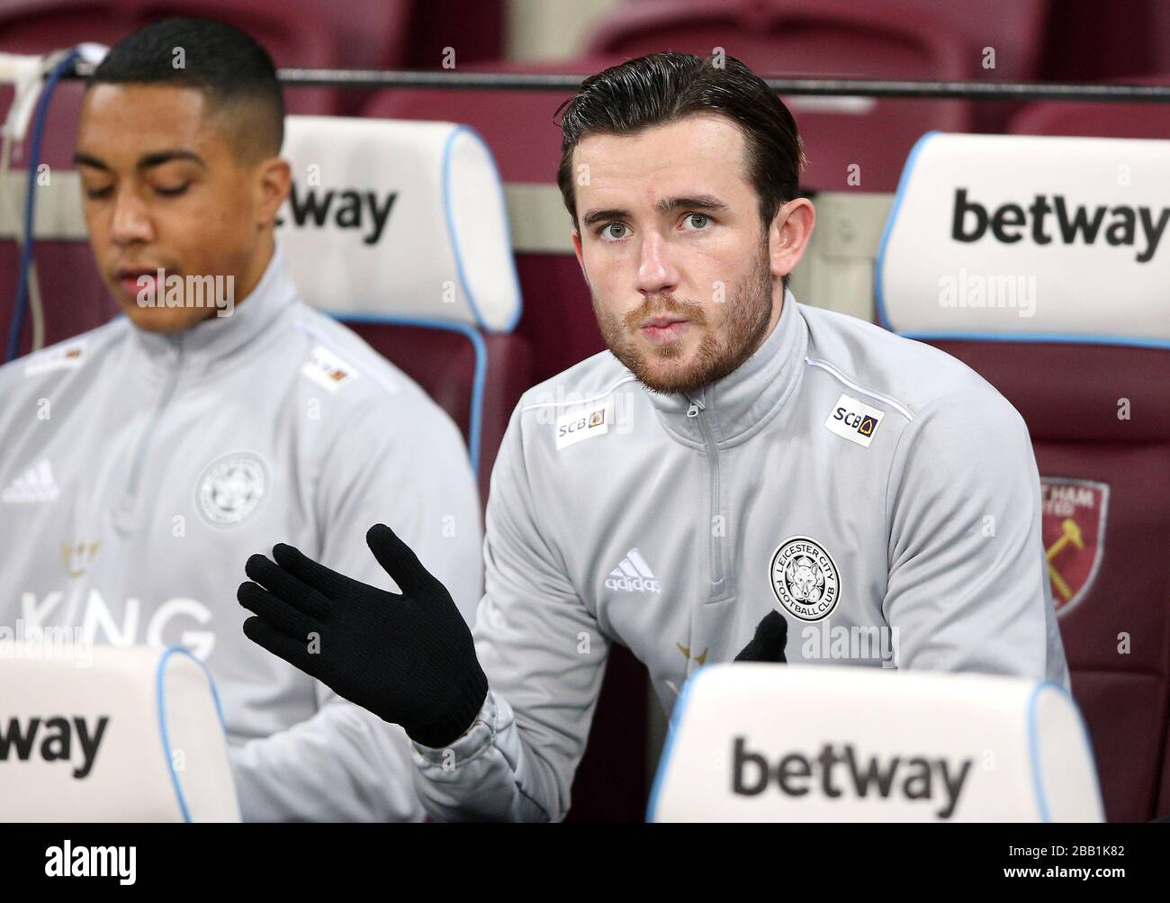 Leicester City's Ben Chilwell on the bench Stock Photo - Alamy
