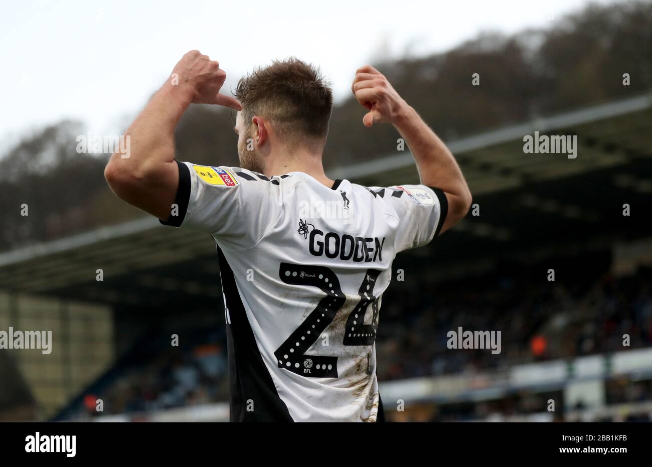 Coventry citys matt godden celebrates scoring hi-res stock photography ...