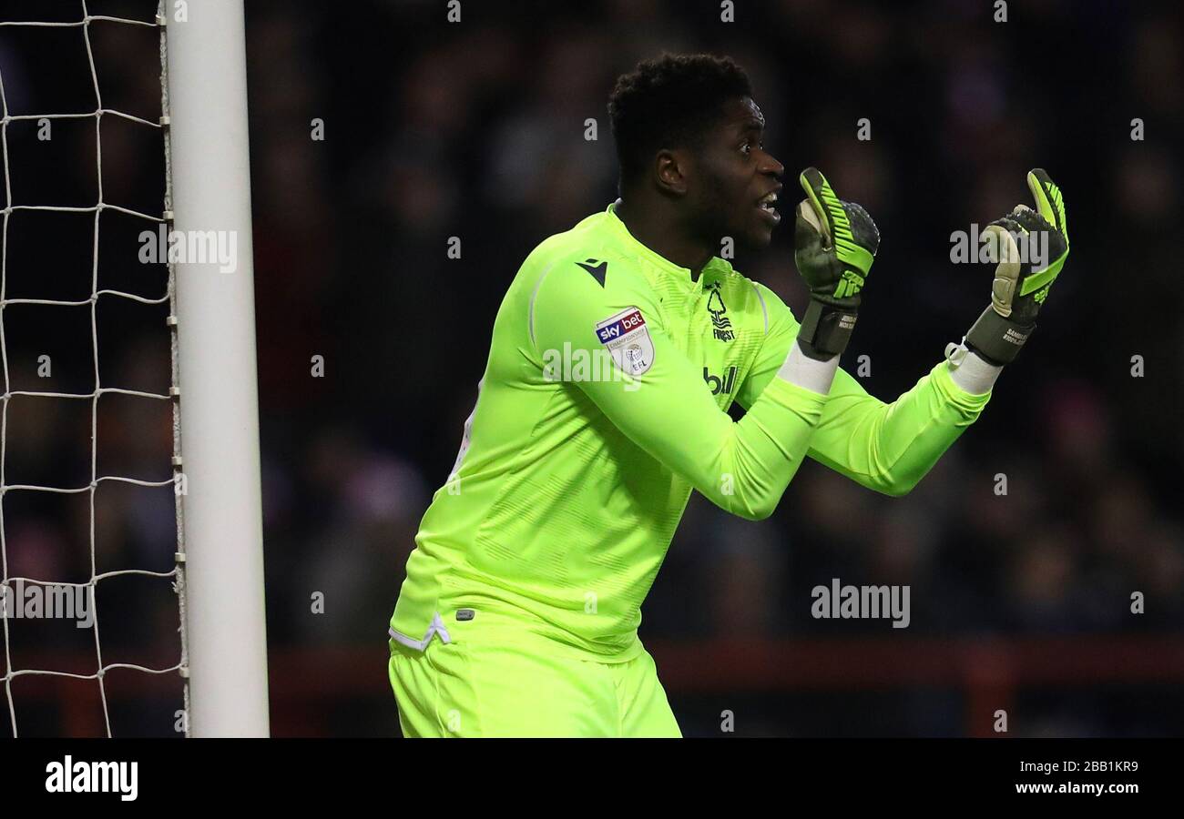 Nottingham Forest goalkeeper Brice Samba Stock Photo - Alamy