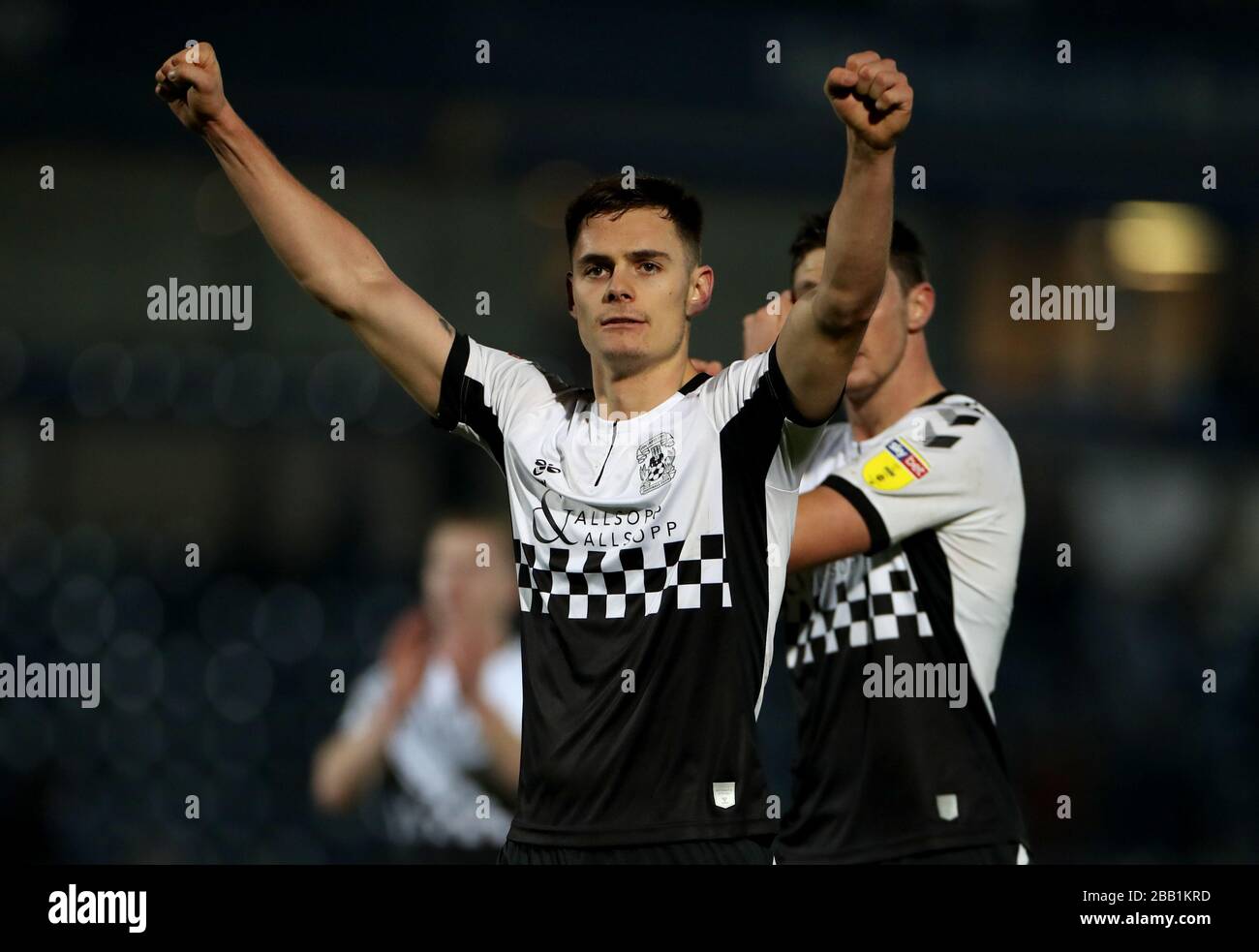 Coventry City's Michael Rose celebrates at the final whistle Stock ...
