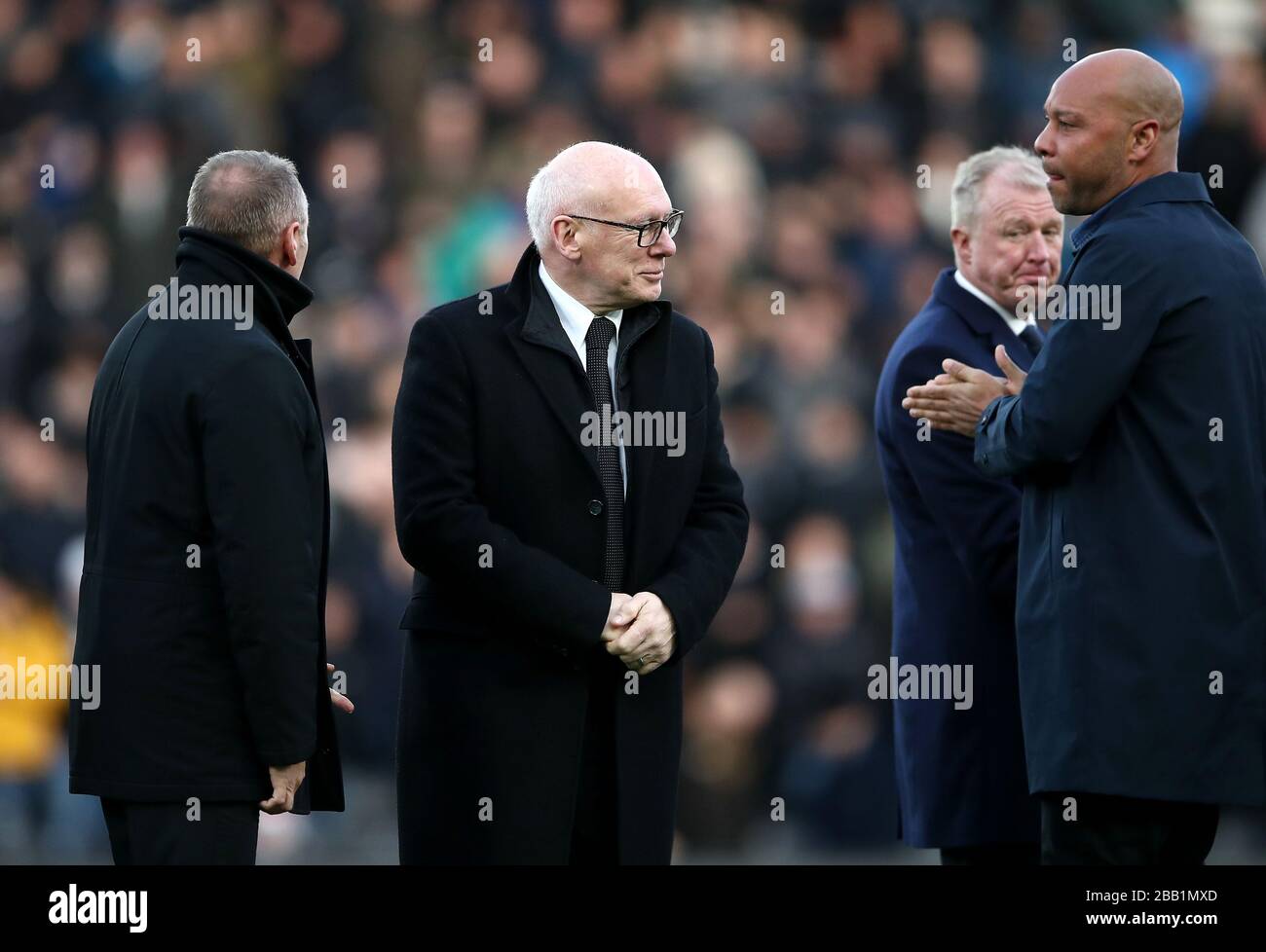 Derby County owner Melvyn Morris (centre Stock Photo - Alamy