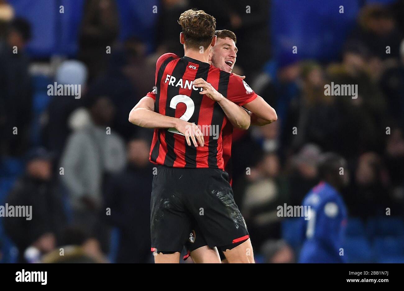 Bournemouths simon francis celebrates hi-res stock photography and ...