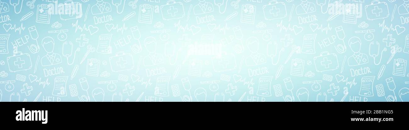 Header with place for text for medicine, science or pharmacy design ...