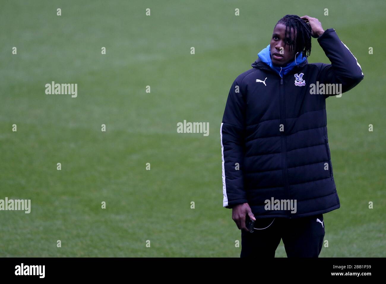 Crystal Palace's Wilfried Zaha on the pitch at Newcastle United's St ...