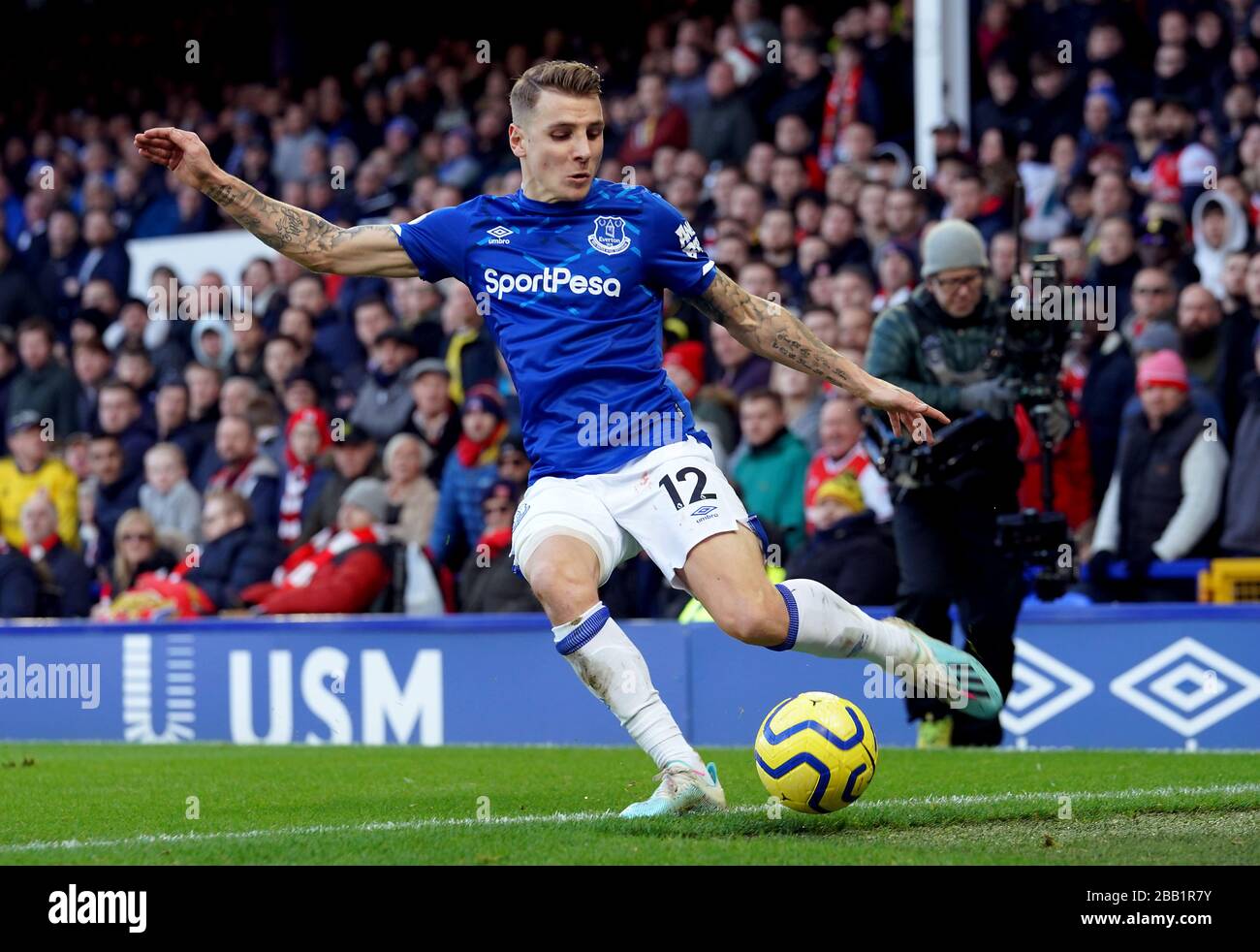 Everton's Lucas Digne Stock Photo - Alamy