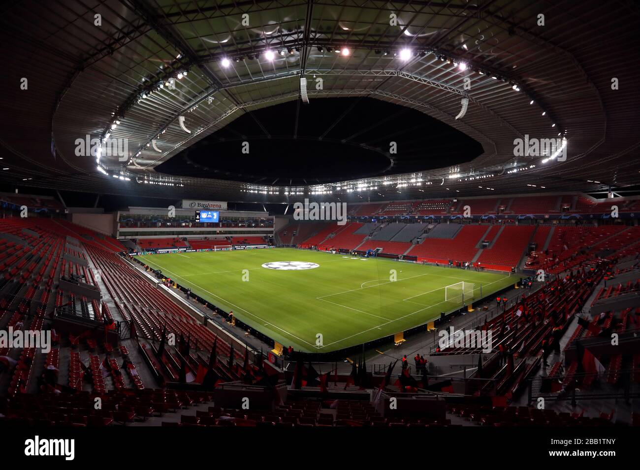 General view of the BayArena before the match Stock Photo - Alamy