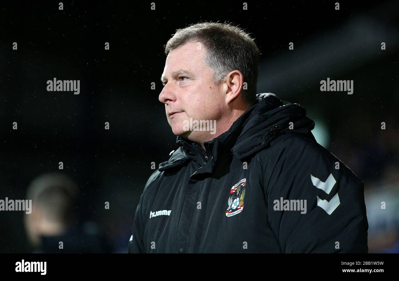Coventry City manager Mark Robbins Stock Photo - Alamy