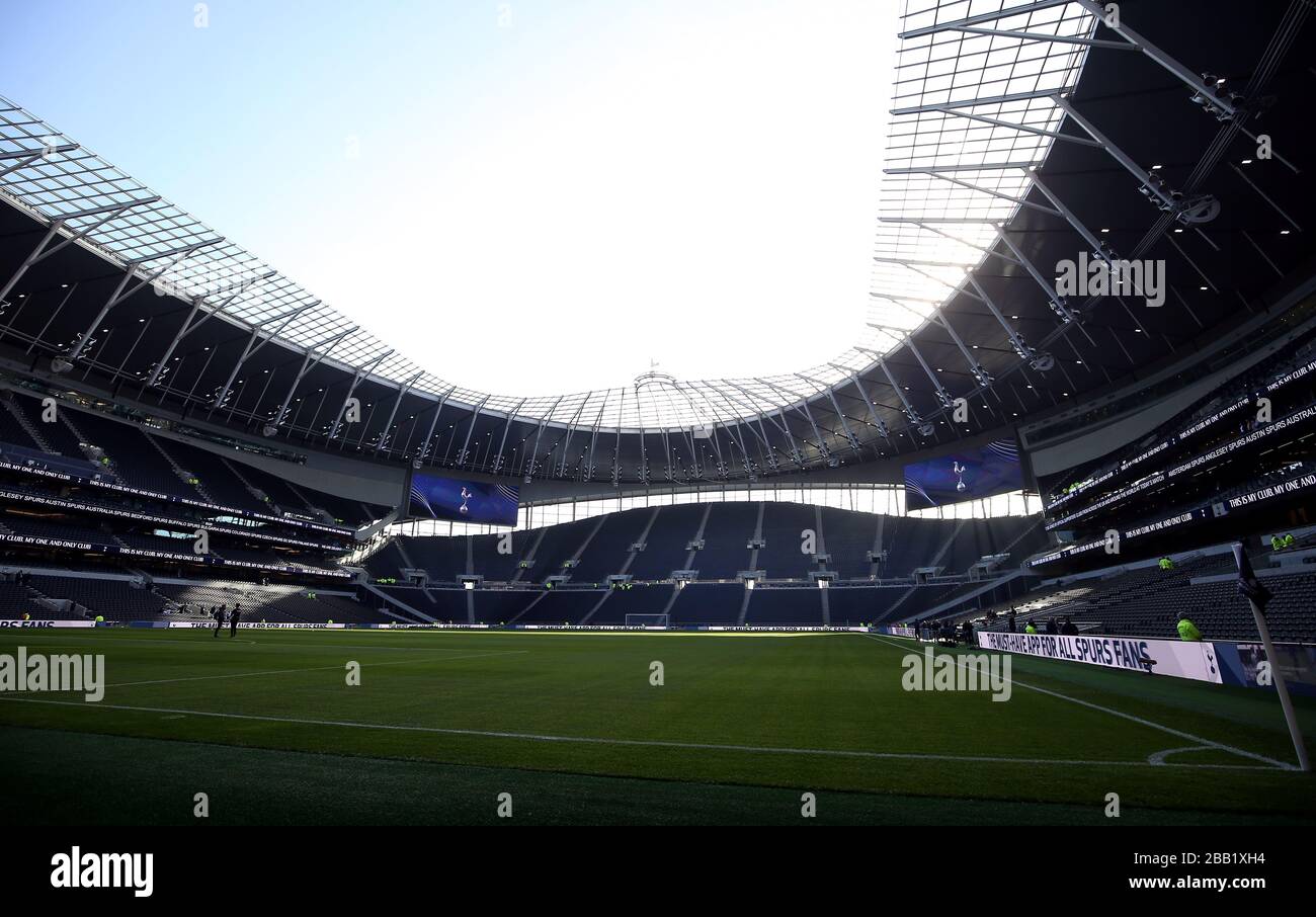 General view of the Tottenham Hotspur Stadium before the match Stock ...