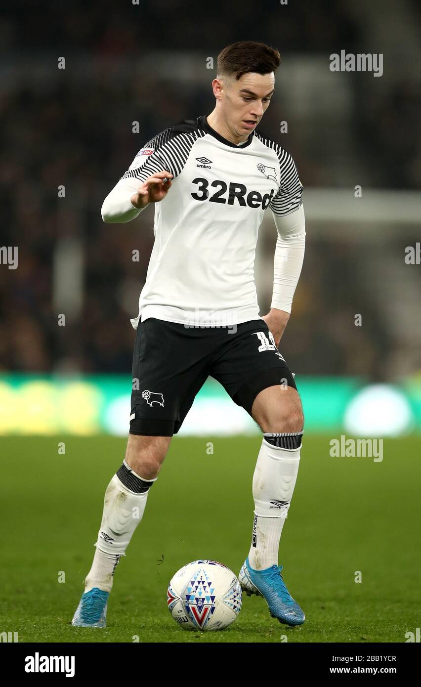 Derby County's Tom Lawrence Stock Photo - Alamy