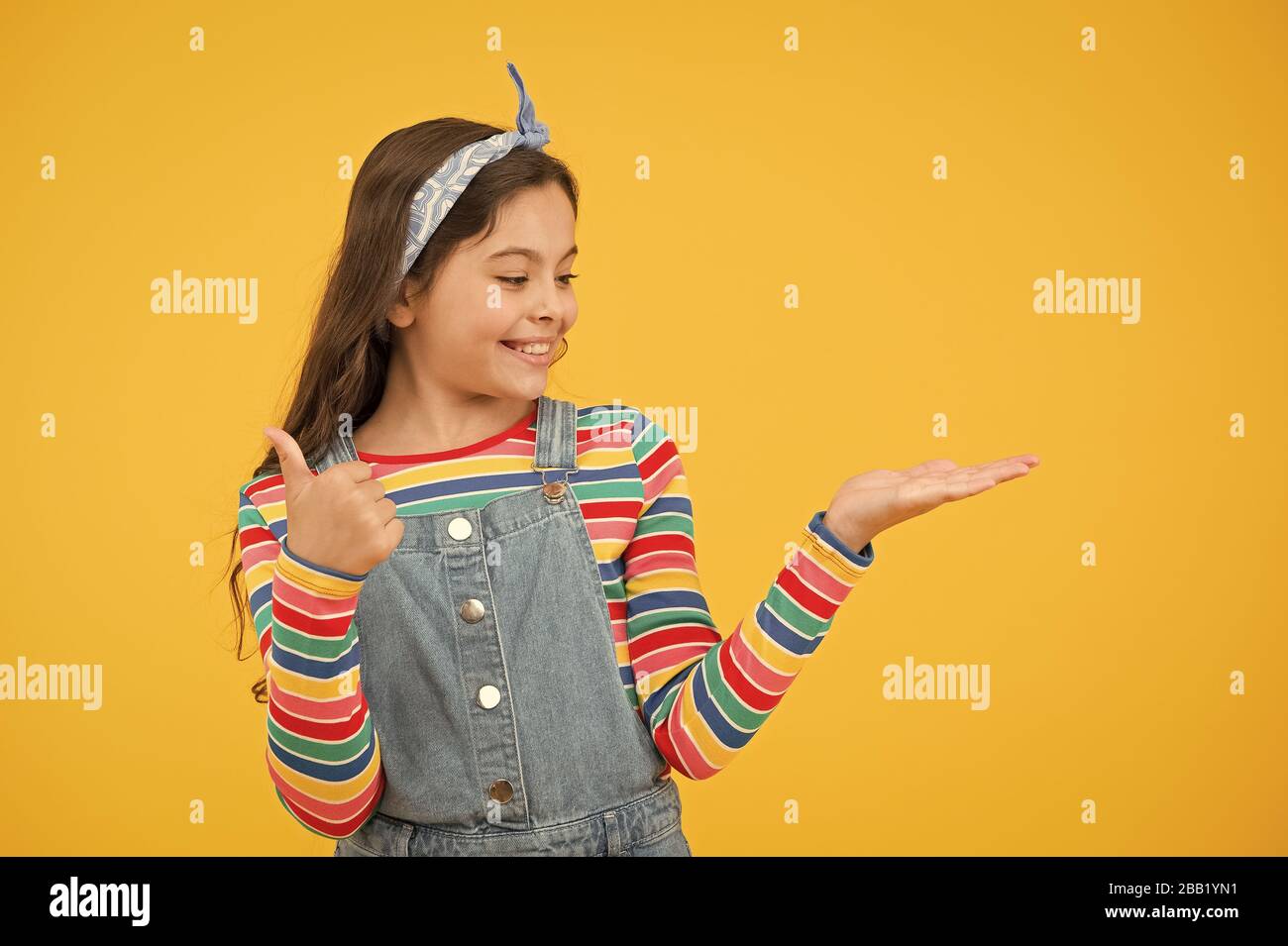 Advertisement concept. Promoting product for kids. Launching product ...