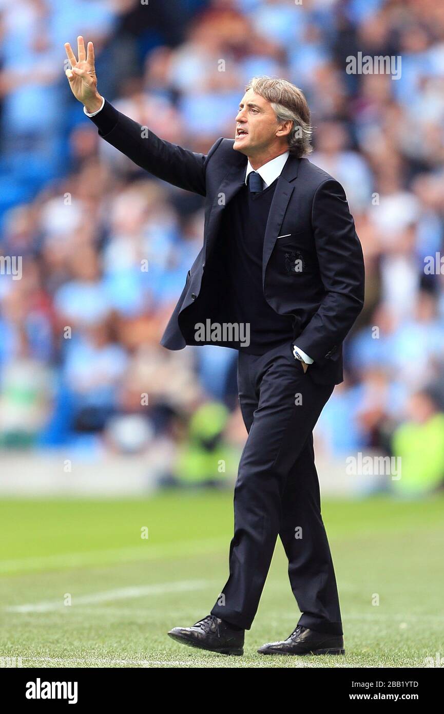 Roberto Mancini, Manchester City manager Stock Photo - Alamy