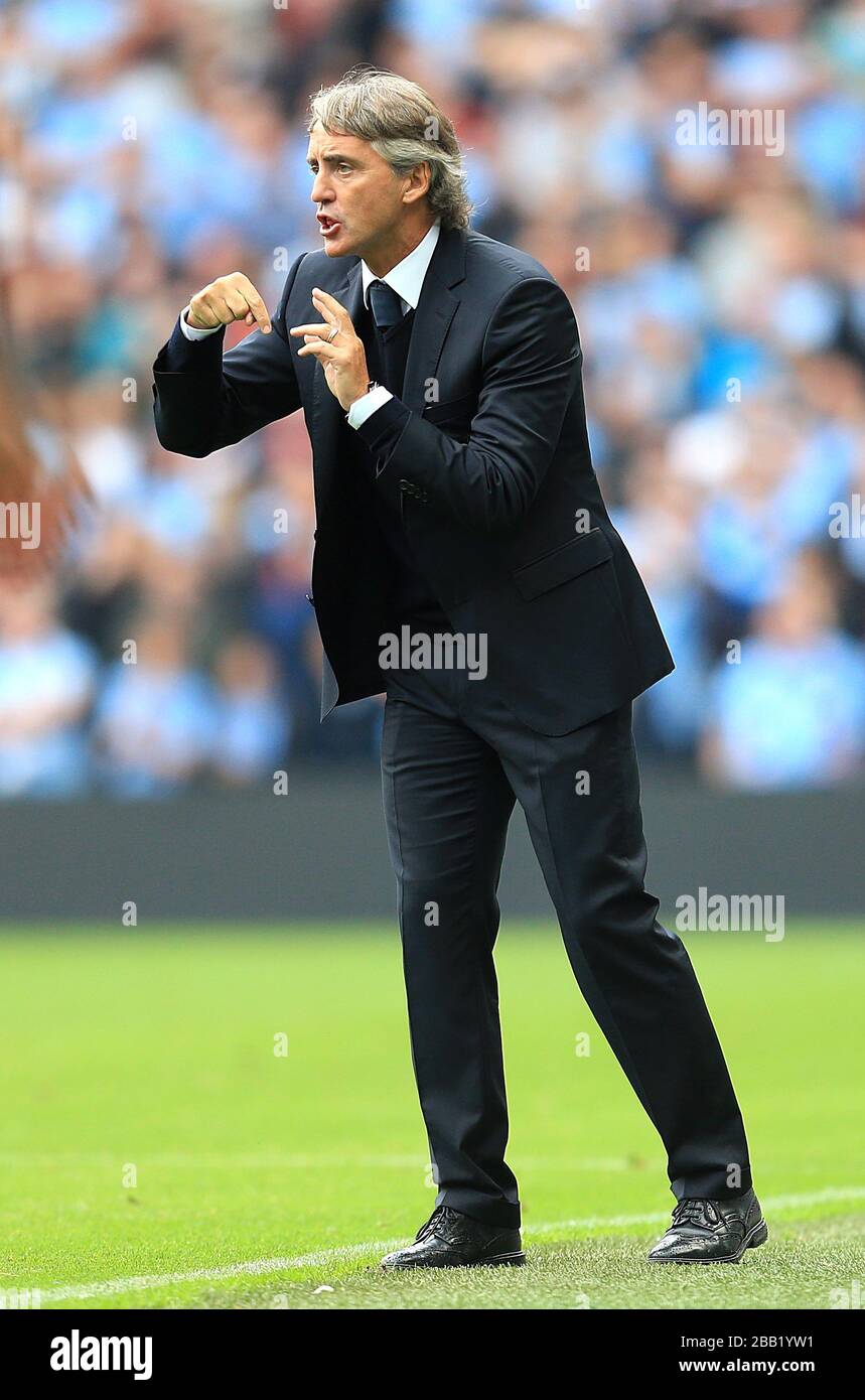 Roberto Mancini, Manchester City manager Stock Photo - Alamy