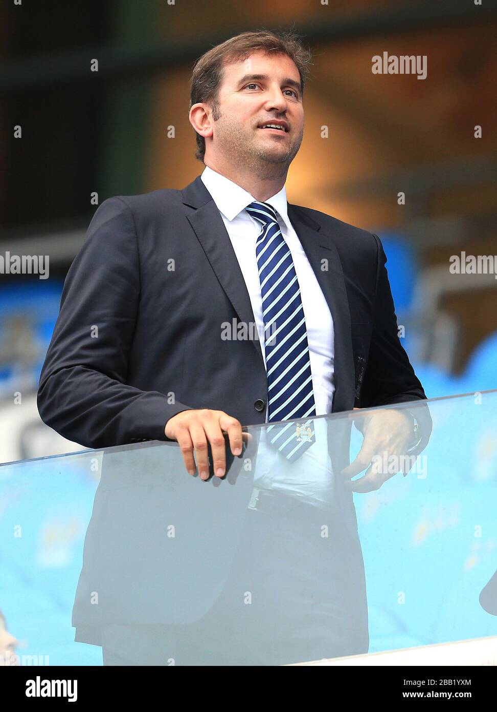 Manchester City's chief executive officer Ferran Soriano in the stands ...